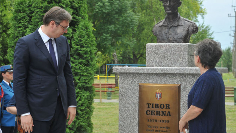 Otkriven spomenik Tiboru Cerni heroju sa Košara