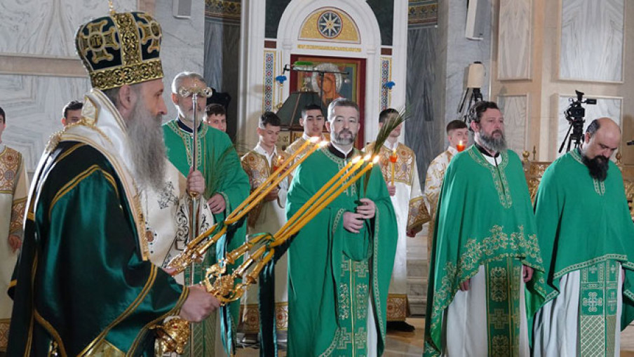 Sveta liturgija na praznik Cveti