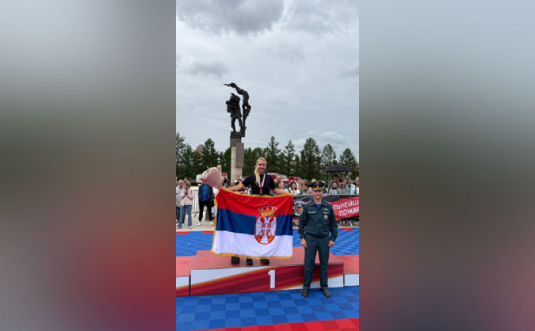 Прва жена ватрогасац у Нишу, прва на такмичењу у Русији